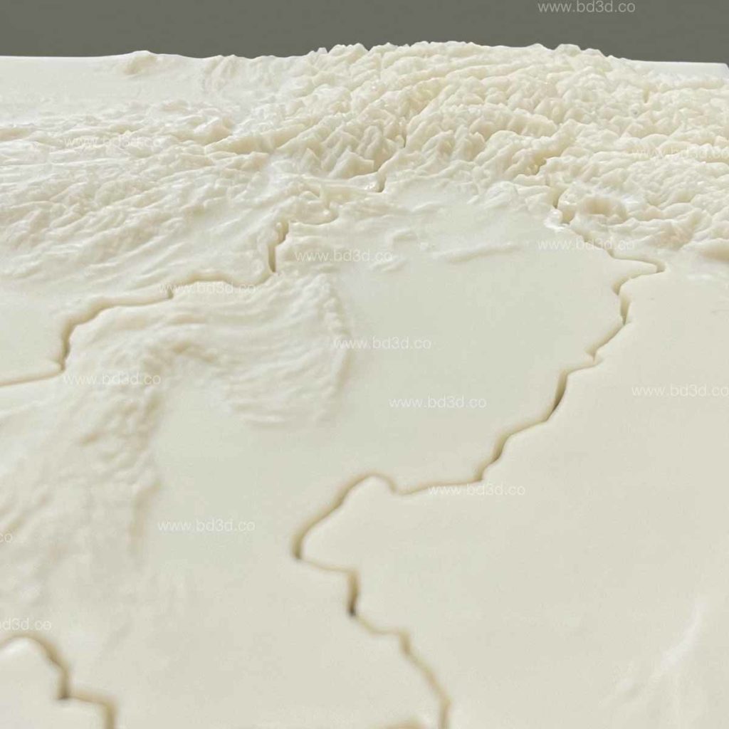 Pakistan 3d terrain relief map - bd3d.co